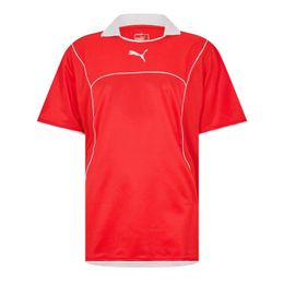 Puma - Rugby-Shirt f&uuml;r Herren, Kontrastpaspel, Athletisch (Rot)