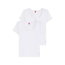 Hugo - T-Shirt f&uuml;r Damen, Stretch (2er-Pack) (Wei&szlig;)