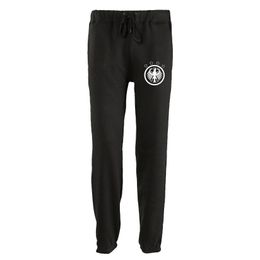 multifanshop Jogginghose - Deutschland - Adler Retro - Druck wei&szlig; - Trainingshose