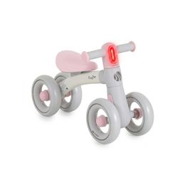 Byox Laufrad RollyBoo 10 Zoll EVA-Reifen Sto&szlig;d&auml;mpfer Beleuchtung 4 R&auml;der rosa