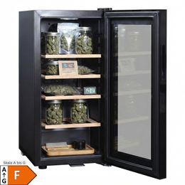 Sommertal WK 50 Weink&uuml;hlschrank &ndash; 15 Flaschen, 5&ndash;20 &deg;C einstellbar, abschlie&szlig;bar, LED-Beleuchtung, Glast&uuml;r, Touchscreen, 4 Holz-Einlegeb&ouml;den, leise & energiesparend