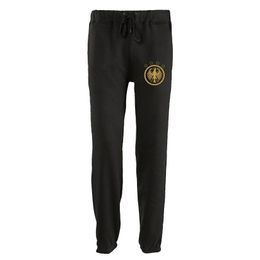 multifanshop Jogginghose - Deutschland - Adler Retro Gold - Druck gold metallic - Trainingshose