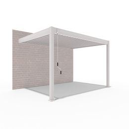 PergoLine Superior Wand Pergola 3 m x 4 m ivory sand