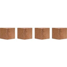 MAGNETOPLAN Design Magnet Wood Cube, quadratisch, Haftkraft 4 kg, B 20 x T 20 x H 20 mm, FSC&reg;-Wallnussholz, 4 St&uuml;ck