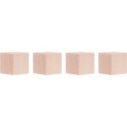 MAGNETOPLAN Design Magnet Wood Cube, quadratisch, Haftkraft 4 kg, B 20 x T 20 x H 20 mm, FSC&reg;-Birkenholz, 4 St&uuml;ck