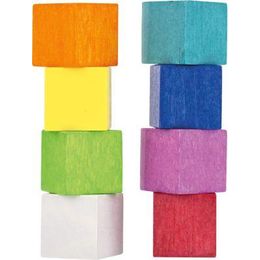 MAGNETOPLAN Design Magnet Wood Cube, quadratisch, Haftkraft 4 kg, B 20 x T 20 x H 20 mm, farbsortiert, FSC&reg;-Holz, 8 St&uuml;ck