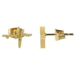 Adelia&acute;s Paar Ohrh&auml;nger ADELIA&acute;S "Ohrringe &ndash; Ohrstecker aus Edelstahl", Damen, Gr. Damen, Edelstahl, gold, Ohrringe, Perfekt als Geschenk zum Weihnachten