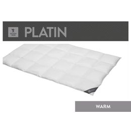 G&auml;nsedaunenbettdecke Spessarttraum "Platin", wei&szlig;, B:155cm L:200cm, Bezug: 100% Baumwolle. F&uuml;llung: 100% G&auml;nsedaunen, Bettdecken, hergestellt in Deutschland, allergikerfreundlich