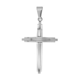 Adelia&acute;s Kettenanh&auml;nger ADELIA&acute;S "Anh&auml;nger &ndash; Kreuz Kreuzanh&auml;nger aus Edelstahl", silber, Schmuckanh&auml;nger, Herren, Edelstahl, Kettenanh&auml;nger, Perfekt als Geschenk zum Jubil&auml;um