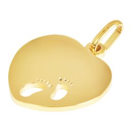 Adelia&acute;s Kettenanh&auml;nger ADELIA&acute;S "Anh&auml;nger &ndash; Herz Gravuranh&auml;nger aus Edelstahl", gold, Schmuckanh&auml;nger, Damen, Edelstahl, Kettenanh&auml;nger, Sch&ouml;ne Geschenkidee zum Jubil&auml;um