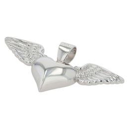Adelia&acute;s Kettenanh&auml;nger ADELIA&acute;S "Anh&auml;nger &ndash; Fl&uuml;gel Herzanh&auml;nger aus 925 Silber", silber, Schmuckanh&auml;nger, Damen, Silber 925 (Sterlingsilber), Kettenanh&auml;nger, Ideal als Geschenk &ndash; dezent und elegant