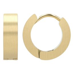 Adelia&acute;s Klappcreolen ADELIA&acute;S "Ohrringe &ndash; Klappcreole aus Edelstahl", Damen, Gr. Damen, Edelstahl, gold, Ohrringe Klappcreolen, Zum Verschenken &ndash; ideal zum Valentinstag