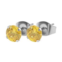 Adelia&acute;s Paar Ohrh&auml;nger ADELIA&acute;S "Ohrringe &ndash; Ohrstecker aus Edelstahl mit Zirkonia", Damen, Gr. Damen, Edelstahl, silber, Ohrringe, Geschenkidee: zeitlos und vielseitig