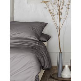 Bettw&auml;sche Irisette "Premium Satin Bettw&auml;sche Paris", grau (grafit), B/L: 240cm x 220cm, 1 Stk., 2 Stk., Mako-Satin, B/L: 80cm x 80cm, 3, Mako-Satin, Obermaterial: 100% Baumwolle, Bettw&auml;sche, Bettw&auml;sche, Hochwertige Premium Bettw&auml;sche