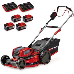 Akkurasenm&auml;her Einhell "GP-CM 36/52 S Li BL (4x5,2Ah)", rot, B:52,5cm H:99cm T:164,8cm, Rasenm&auml;her, 4 x 5,2 Ah Plus Akkus und 2 Twincharger