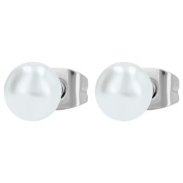 Adelia&acute;s Paar Ohrh&auml;nger ADELIA&acute;S "Ohrringe &ndash; Ohrstecker aus Edelstahl mit Perle", Damen, Gr. Damen, Edelstahl, silber, Ohrringe, Perfekt als Geschenk f&uuml;r besondere Menschen