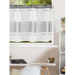 Panneaux HOMING "Clareta" Gr. 1, wei&szlig;, B:140cm H:50cm, Polyester, Gardinen, 50 x 140 cm (H&ouml;he x Breite), Fertigschal