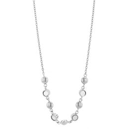Adelia&acute;s Kette ohne Anh&auml;nger ADELIA&acute;S "Halskette aus Edelstahl mit Perlmutt 41+5", silber, Halsketten, Damen, 46cm, Edelstahl, Zum Verschenken an Menschen, die Ihnen am Herzen liegen