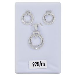 Adelia&acute;s Kettenanh&auml;nger ADELIA&acute;S "Anh&auml;nger &ndash; Anh&auml;nger aus 925 Silber mit Zirkonia", silber, Schmuckanh&auml;nger, Damen, Silber 925 (Sterlingsilber), Kettenanh&auml;nger, Eine sch&ouml;ne Geschenkidee f&uuml;r jeden Anlass