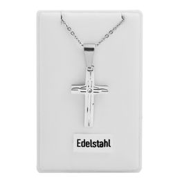 Adelia&acute;s Kette ohne Anh&auml;nger ADELIA&acute;S "Halskette mit Anh&auml;nger &ndash; Kreuz aus Edelstahl", silber, Halsketten, Damen, 50cm, Edelstahl, Perfekt als Geschenk f&uuml;r besondere Menschen