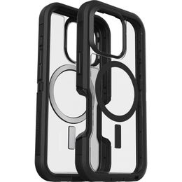 Otterbox Handyh&uuml;lle "Defender XT f&uuml;r Apple iPhone 16 Pro", schwarz (transparent, schwarz), iPhone 16, H&uuml;llen, Backcover, Schutzh&uuml;lle, Handyschutzh&uuml;lle, Case, Schutzcase, sto&szlig;fest