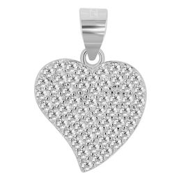 Adelia&acute;s Kettenanh&auml;nger ADELIA&acute;S "Anh&auml;nger &ndash; Herzanh&auml;nger aus 925 Silber mit Zirkonia", silber, Schmuckanh&auml;nger, Damen, Silber 925 (Sterlingsilber), Kettenanh&auml;nger, Perfekt als Geschenk f&uuml;r besondere Menschen