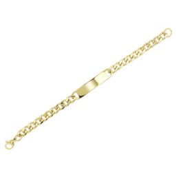 Adelia&acute;s Armband ADELIA&acute;S "Armband &ndash; Panzerarmband aus Edelstahl 18 cm", gold, Armb&auml;nder, Damen, 18cm, Edelstahl, Armband, Geschenkidee: zeitlos und vielseitig