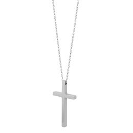 Adelia&acute;s Kette ohne Anh&auml;nger ADELIA&acute;S "Halskette mit Anh&auml;nger &ndash; Kreuz aus Edelstahl", silber, Halsketten, Damen, 43cm, Edelstahl, Zum Verschenken &ndash; passend f&uuml;r viele Anl&auml;sse