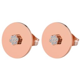 Adelia&acute;s Paar Ohrh&auml;nger ADELIA&acute;S "Ohrringe &ndash; Ohrstecker aus Edelstahl mit Strass Steinchen", Damen, Gr. Damen, Edelstahl, gold, Ohrringe, Ein stilvolles Geschenk f&uuml;r besondere Momente
