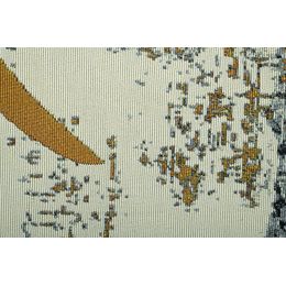 Teppich Sansibar "Rantum Beach SA-028", bunt (grau multi), B:160cm H:3mm L:230cm, Polypropylen, Teppiche, Teppich, Flachgewebe, modernes Design, Motiv Sylt, In- und Outdoor geeignet