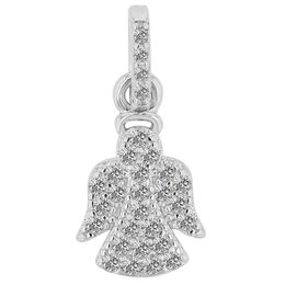 Adelia&acute;s Kettenanh&auml;nger ADELIA&acute;S "Anh&auml;nger &ndash; Engelanh&auml;nger aus 925 Silber mit Zirkonia", silber, Schmuckanh&auml;nger, Damen, Silber 925 (Sterlingsilber), Kettenanh&auml;nger, Ideal als Geschenk &ndash; dezent und elegant