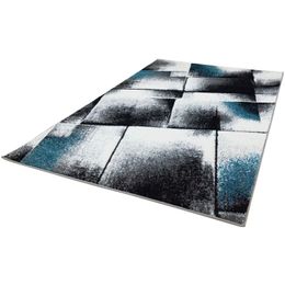 L&auml;ufer Carpet City "Moda Carving 110" Gr. 12, blau, B:80cm H:11mm L:300cm, Kunstfaser, Teppiche, L&auml;ufer, Flachflor, Wohnzimmer