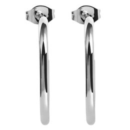 Adelia&acute;s Paar Ohrh&auml;nger ADELIA&acute;S "Ohrringe &ndash; Ohrstecker aus Edelstahl", Damen, Gr. Damen, Edelstahl, silber, Ohrringe, Perfekt als Geschenk zum Jubil&auml;um