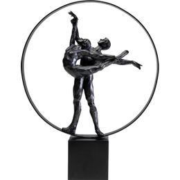 Dekoobjekt KARE DESIGN "Dancers Circle 45cm", schwarz, B:34cm H:45cm T:10cm, Polyresin, Stahl, Dekofiguren