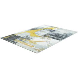 Teppich Sansibar "Rantum Beach SA-028", bunt (grau multi), B:120cm H:3mm L:180cm, Polypropylen, Teppiche, Teppich, Flachgewebe, modernes Design, Motiv Sylt, In- und Outdoor geeignet