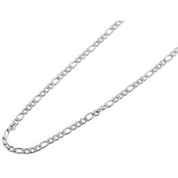 Adelia&acute;s Kette ohne Anh&auml;nger ADELIA&acute;S "Halskette &ndash; Figarokette aus Edelstahl 50 cm", silber, Halsketten, Damen, 50cm, Edelstahl, Ideal als Geschenk &ndash; dezent und elegant