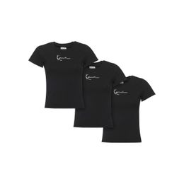 T-Shirt Karl Kani "Karl Kani Damen", Damen, Gr. XS, schwarz, 95% Baumwolle, 5% Elasthan, bedruckt, normal, Rundhals, Shirts T-Shirt