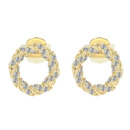 Adelia&acute;s Paar Ohrh&auml;nger ADELIA&acute;S "Ohrringe &ndash; Ohrstecker aus 925 Silber", Damen, Gr. Damen, Silber 925 (Sterlingsilber), gold, Ohrringe, Geschenkidee: zeitlos und vielseitig