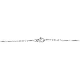 Adelia&acute;s Kette ohne Anh&auml;nger ADELIA&acute;S "Halskette &ndash; Ankerkette aus Edelstahl mit Perle 45 cm", silber, Halsketten, Damen, 45cm, Edelstahl, Ein Geschenk, das Freude macht