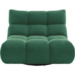 1,5-Sitzer Home Affaire "Cozy Bubble, 360 drehbarer Sessel, Breite 107 cm", gr&uuml;n, B:112cm H:85cm T:108cm, 95% Polyester, 5% Nylon, Sofas, mit eleganter Steppung, Rundumbezug & weicher Polsterung