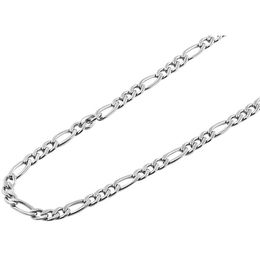 Adelia&acute;s Kette ohne Anh&auml;nger ADELIA&acute;S "Halskette &ndash; Figarokette aus Edelstahl 50 cm", silber, Halsketten, Damen, 50cm, Edelstahl, Ideal als Geschenk f&uuml;r besondere Anl&auml;sse