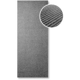 Teppich Wecon Home "Buhai", grau, B:80cm H:3mm L:700cm, Polyester, Teppiche, Teppich, ultraflacher Schmutzfangl&auml;ufer, rutschfest, waschbar, wetterfest