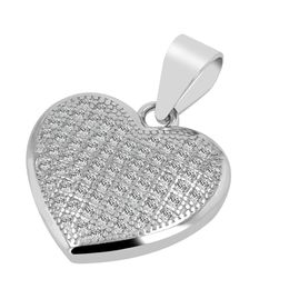 Adelia&acute;s Kettenanh&auml;nger ADELIA&acute;S "Anh&auml;nger &ndash; Herz Herzanh&auml;nger aus 925 Silber mit Zirkonia", silber, Schmuckanh&auml;nger, Damen, Silber 925 (Sterlingsilber), Kettenanh&auml;nger, Ideal als Geschenk f&uuml;r besondere Anl&auml;sse