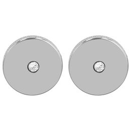 Adelia&acute;s Paar Ohrh&auml;nger ADELIA&acute;S "Ohrringe &ndash; Ohrstecker aus Titan mit Strass Steinchen", Damen, Gr. Damen, Titan, silber (wei&szlig;), Ohrringe, Zum Verschenken &ndash; ideal zum Weihnachten
