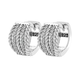 Adelia&acute;s Klappcreolen ADELIA&acute;S "Ohrringe &ndash; Klappcreole aus 925 Silber mit Zirkonia", Damen, Gr. Damen, Silber 925 (Sterlingsilber), silber, Ohrringe Klappcreolen, Ideal als Geschenk &ndash; dezent und elegant