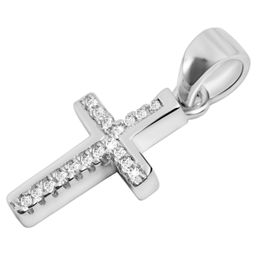 Adelia&acute;s Kettenanh&auml;nger ADELIA&acute;S "Anh&auml;nger &ndash; Kreuz Kreuzanh&auml;nger aus 925 Silber mit Zirkonia", silber, Schmuckanh&auml;nger, Damen, Silber 925 (Sterlingsilber), Kettenanh&auml;nger, Perfekt zum Verschenken an besondere Menschen