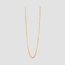 Adelia&acute;s Kette ohne Anh&auml;nger ADELIA&acute;S "Halskette &ndash; Kordelkette aus Edelstahl 70+5", gold, Halsketten, Damen, 75cm, Edelstahl, Ideal zum Verschenken &ndash; schlicht und stilvoll