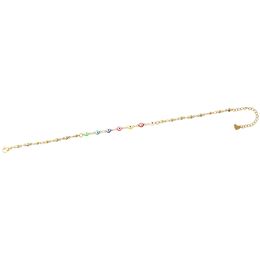Adelia&acute;s Kettenanh&auml;nger ADELIA&acute;S "Anh&auml;nger aus Edelstahl mit Perle", bunt (gold), Schmuckanh&auml;nger, Damen, Edelstahl, Kettenanh&auml;nger, Ideal als Geschenk zum Valentinstag