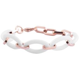 Adelia&acute;s Gliederarmband ADELIA&acute;S "Armband &ndash; Gliederarmband aus Keramik 21 cm", wei&szlig;, Armb&auml;nder, Damen, 21cm, Gliederarmband, Ein Geschenk, das Freude macht