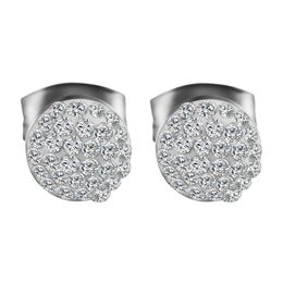 Adelia&acute;s Paar Ohrh&auml;nger ADELIA&acute;S "Ohrringe &ndash; Ohrstecker aus Edelstahl mit Strass Steinchen", Damen, Gr. Damen, Edelstahl, silber, Ohrringe, Ein Geschenk, das Freude macht